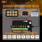 Auxbeam 8 Gang Switch Panel On-Off Universal Circuit Control Relay ...