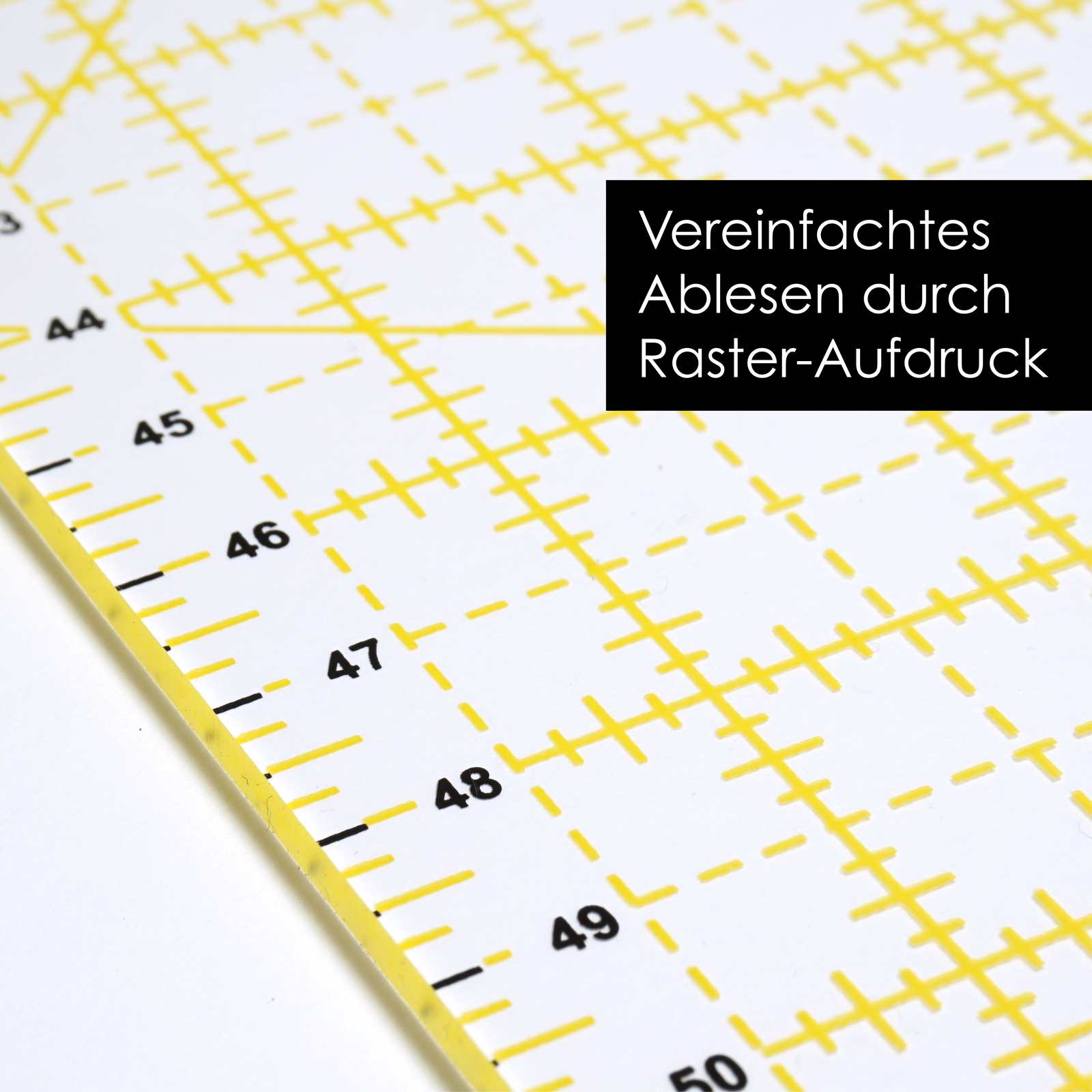 OfficeTree Patchwork Lineal 60x15 cm Schneiderlineal zum Nähen ...