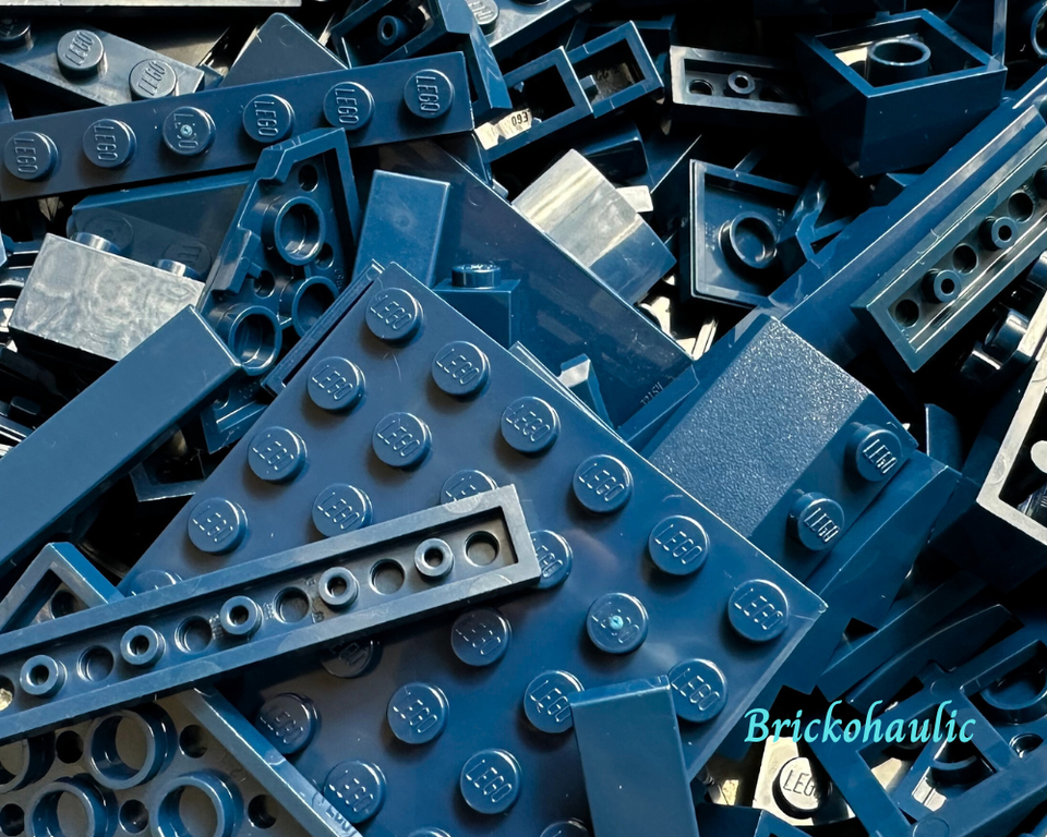 Lego Dark Blue Color Sorted Bricks Pieces Plates Parts Bulk Assorted ...