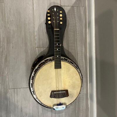 Vintage Antique Banjo Mandolin with Case 1920s | eBay