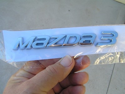 MAZDA 3 New Style Script Badge Rear Italic Emblem | eBay Australia