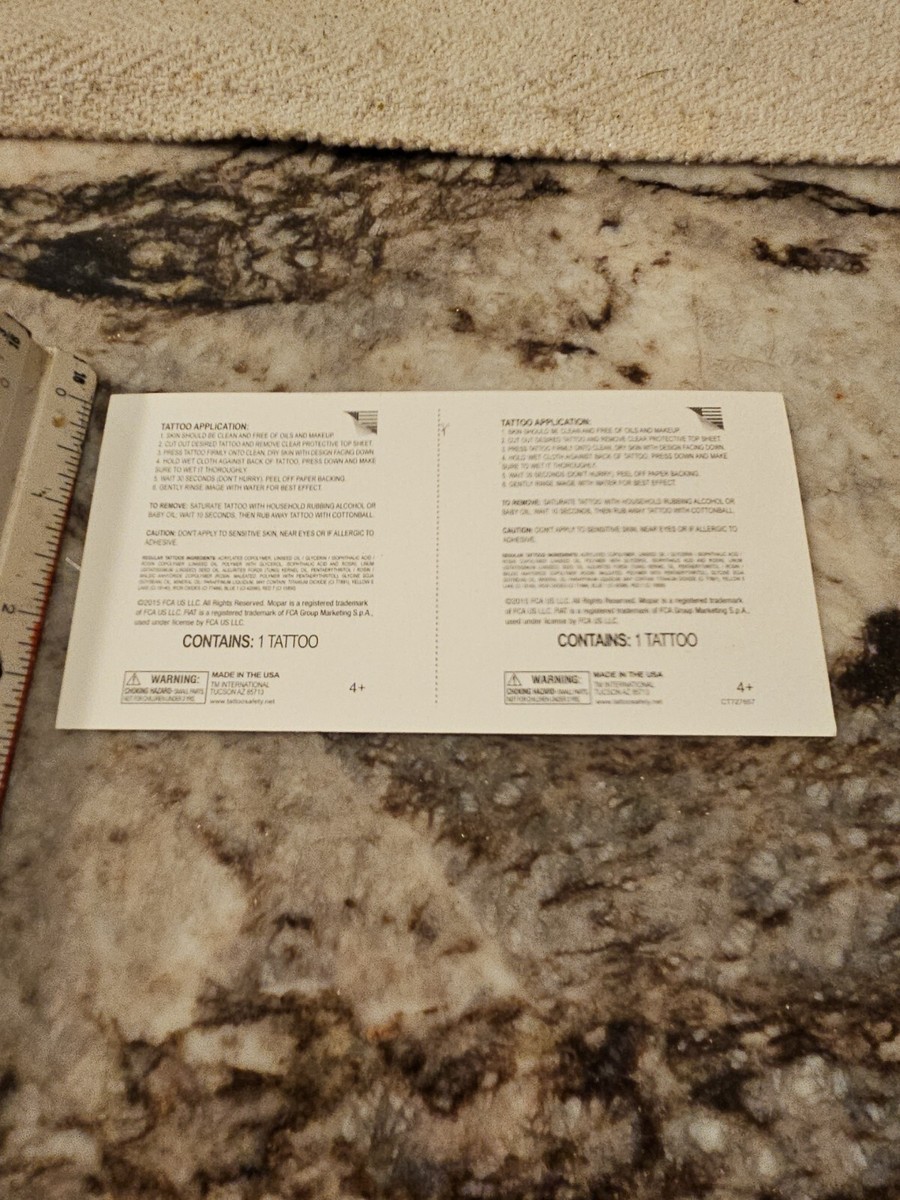 Mopar Temporary Tattoos Hot Rod Tattoos