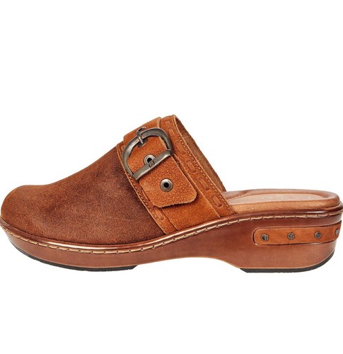 Women’s Born Tru Buckle Strap Leather Clog | eBay