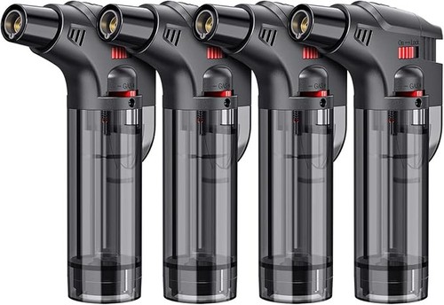 4 Pack Eagle Jet Torch Gun Lighter Adjustable Flame Windproof Butane ...