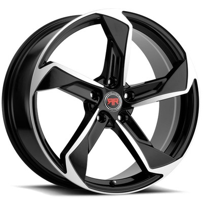 Revolution Racing R20 20x8 5x4.5" +40mm Black/Machined Wheel Rim 20 ...