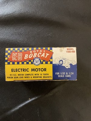 K&B Bobcat slot car motor New Old Stock Model 1501 : 400 For 1/32 & 1/ ...