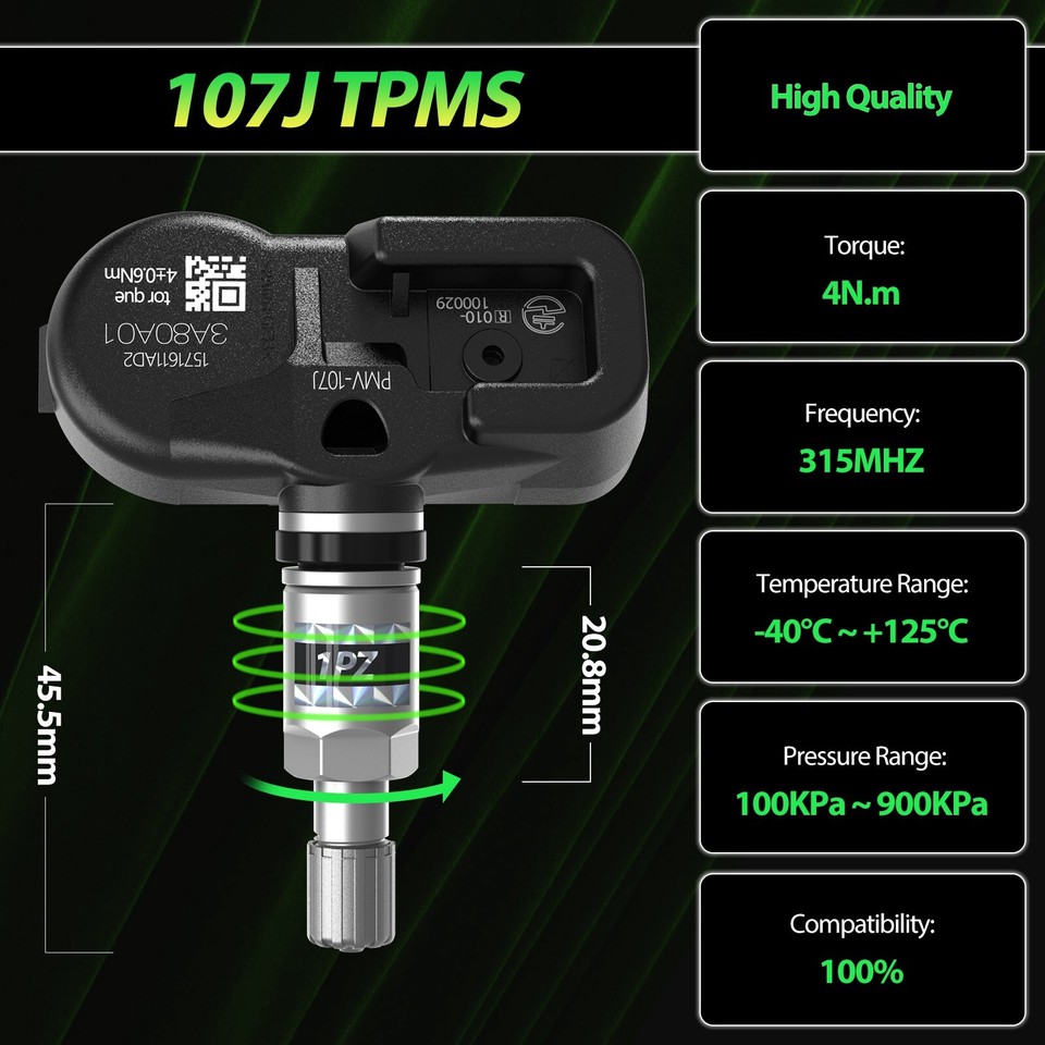 Toyota Corolla RAV4 TPMS Tire Pressure Sensor OEM 42607-30030 PMV-107J ...