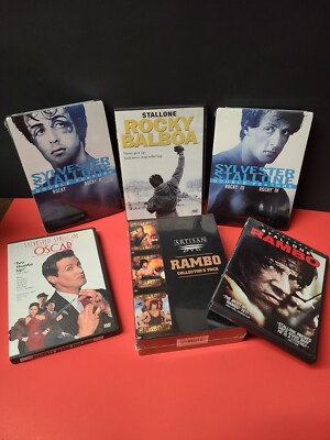 Rocky Rambo Sylvester Stallone DVD Movie lot 10 - movies - RAMBO PACK ...