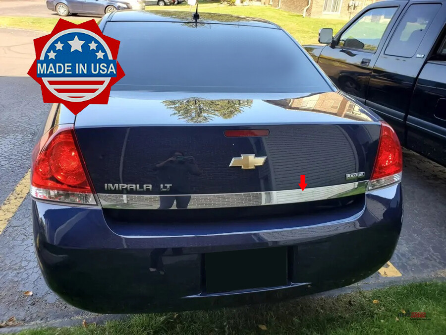 fit:2006-2013 Chevy Impala Rear Trunk Lid Bumper Door Trim Cover Accent ...