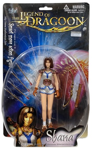 Legend of Dragoon Shana Smart Move Action Figure NEW Vtg 2000 Blue Box ...