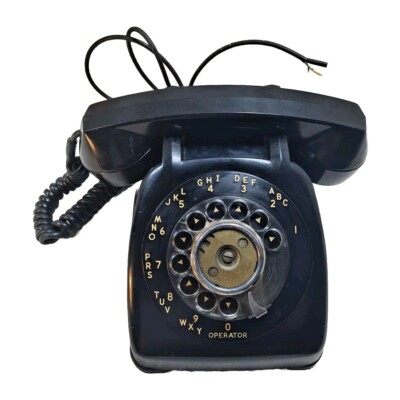 Vintage Phone 1963 Automatic Electric Monophone Blck Rotary Desk ...