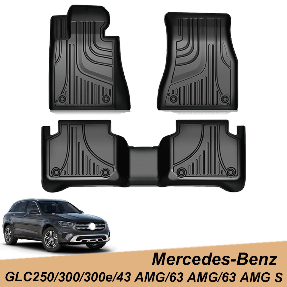 Car Floor Mats For Mercedes-Benz GLC-CLass 2016-2022 Heavy Duty TPE All ...