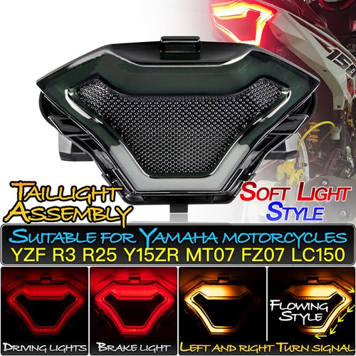 LED Tail Brake Turn Signal Integrated Light For Yamaha YZF R3 Y15ZR ...