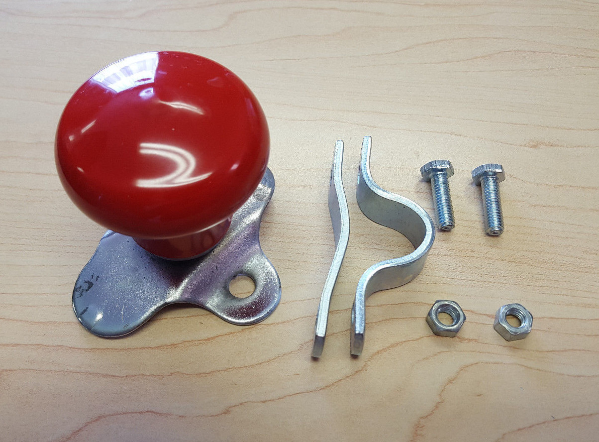 IH Case Farmall Massey Mower & Tractor Red Steering Wheel Spinner Knob ...