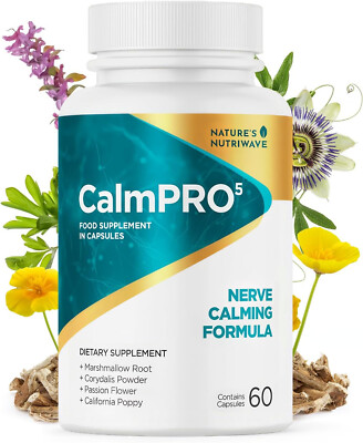 CalmPro 5 Nerve Calming Formula Supplement Calm Pro 5 Fast Ship 60 ...