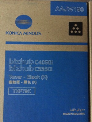 Konica Minolta BLACK TNP79K TONER CARTRIDGE Bizhub C4050i C3350i ...
