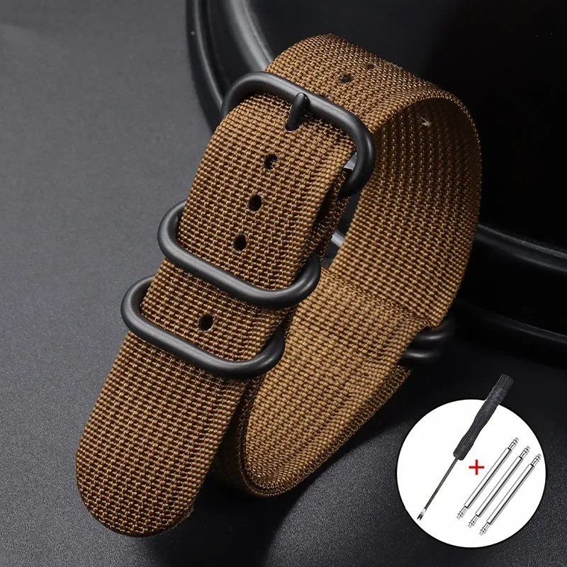 18mm 20mm 22mm 24mm Ballistic Durable Military Nylon Wrist Watch Band ...
