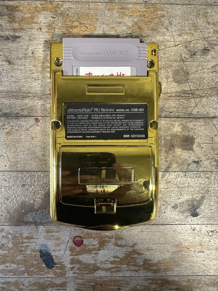Nintendo Game Boy Color GBC 001 Metallic Gold Handheld System | eBay