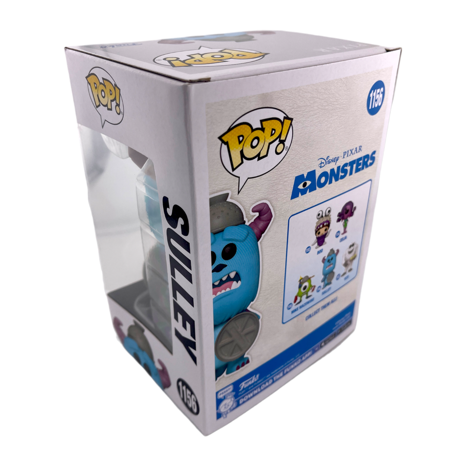 Funko Pop! Disney Pixar Monsters Inc 1156 Sulley with Garbage Can Lid ...