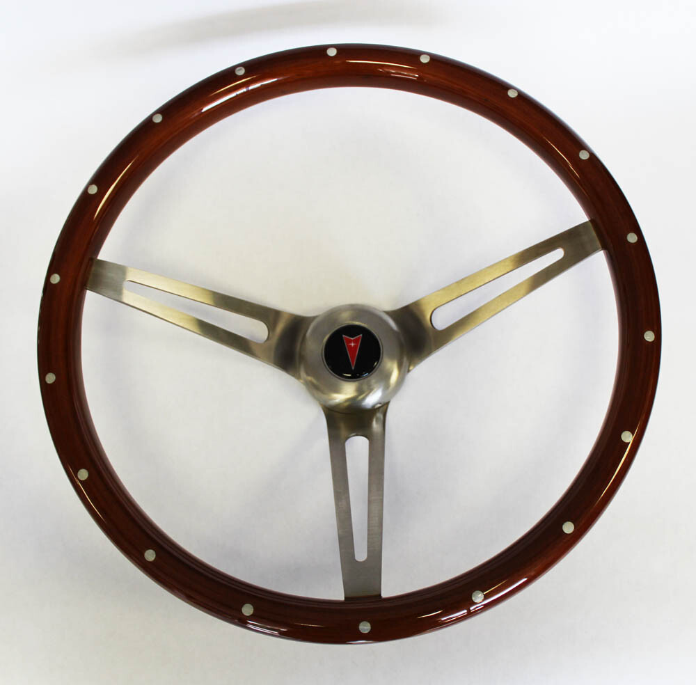 1964 1965 1966 Pontiac GTO Wood Steering Wheel 15" High Gloss Grip with ...