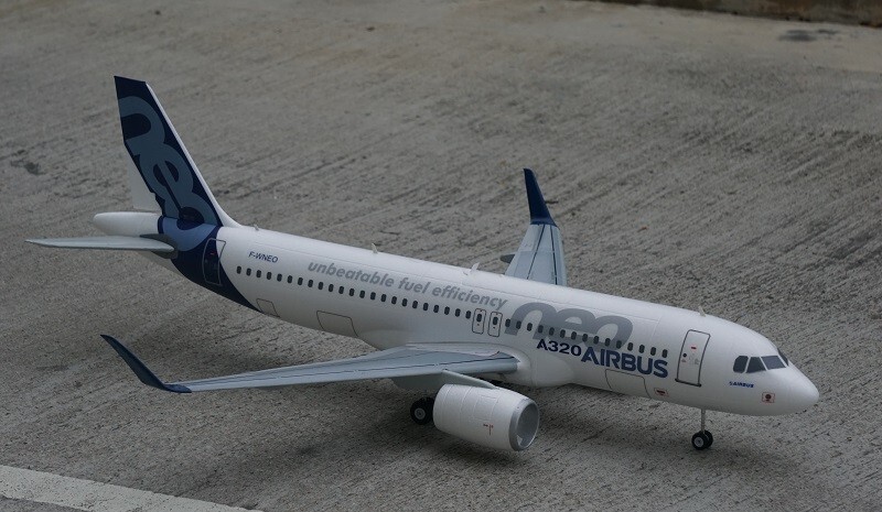 1:30 Scale A320 NEO Twin 50mm EDF 1086mm Wingspan EPO RC Airliner PNP ...