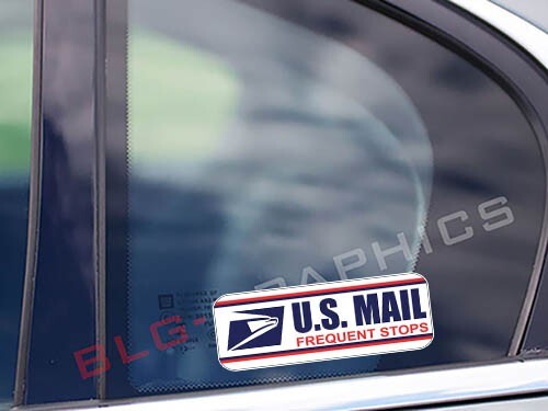 U.S. MAIL Decal Postal Service Sticker Post Office Carrier Car Truck ...