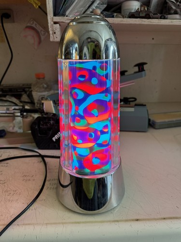 Vintage 90s Magma Retro Rocket Lite Rotating Motion Lamp Rare Working ...