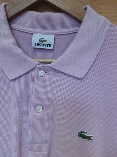 Mens Lacoste Polo Shirt Lilac Purple Size 7 XXL Devanlay Label | eBay