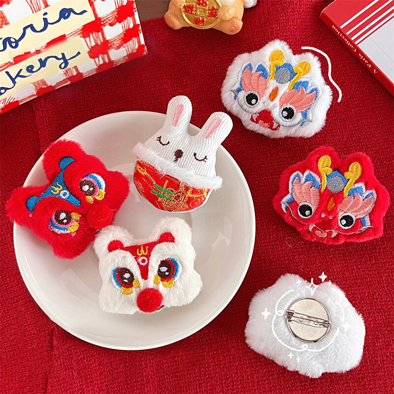 Cute Plush Cartoon Dragon Brooch Lovely Lapel Pins For Women Men ...