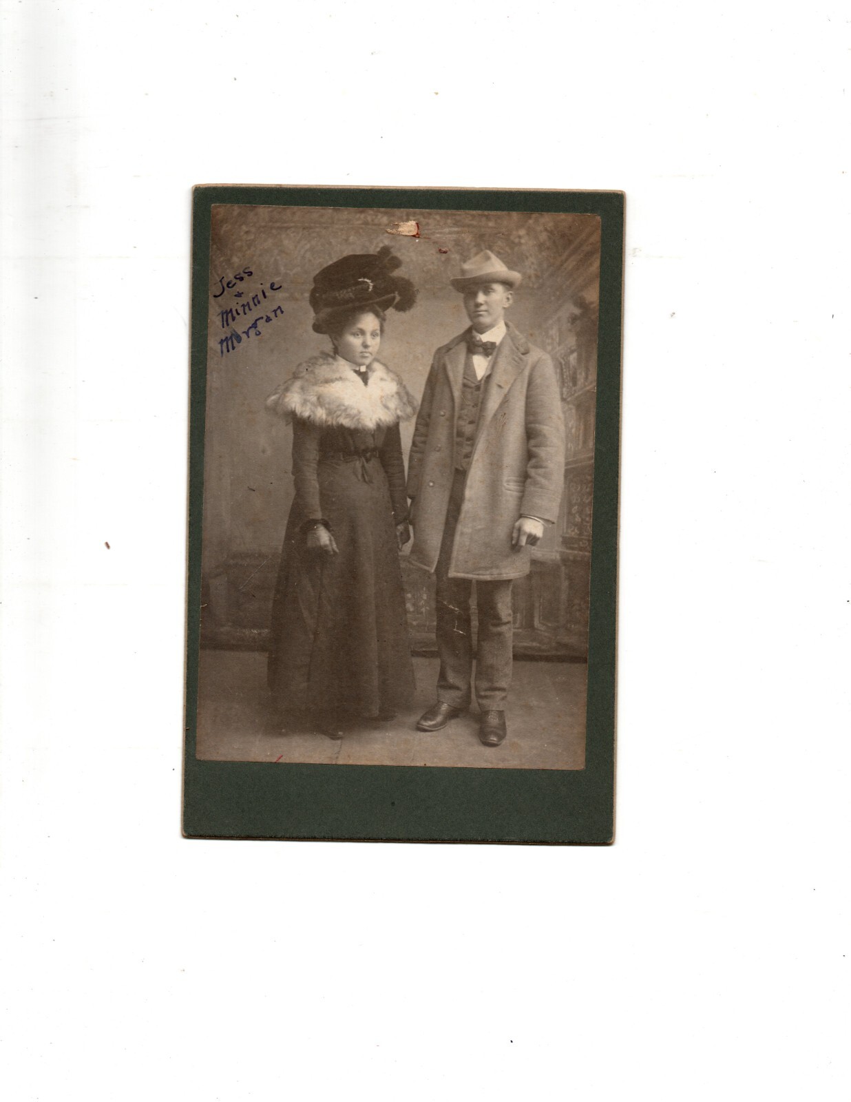 Jess and Minnie Morgan Cabinet Card Check Out the Hat, Coats and ...