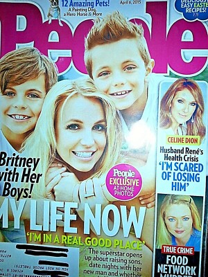 PEOPLE MAGAZINE April 6, 2015 BRITNEY SPEARS LIFE NOW Celine Dion ...