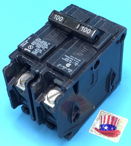 New Circuit Breaker Siemens Q2100 100 Amp 2 Pole 120/240V Plug On | eBay