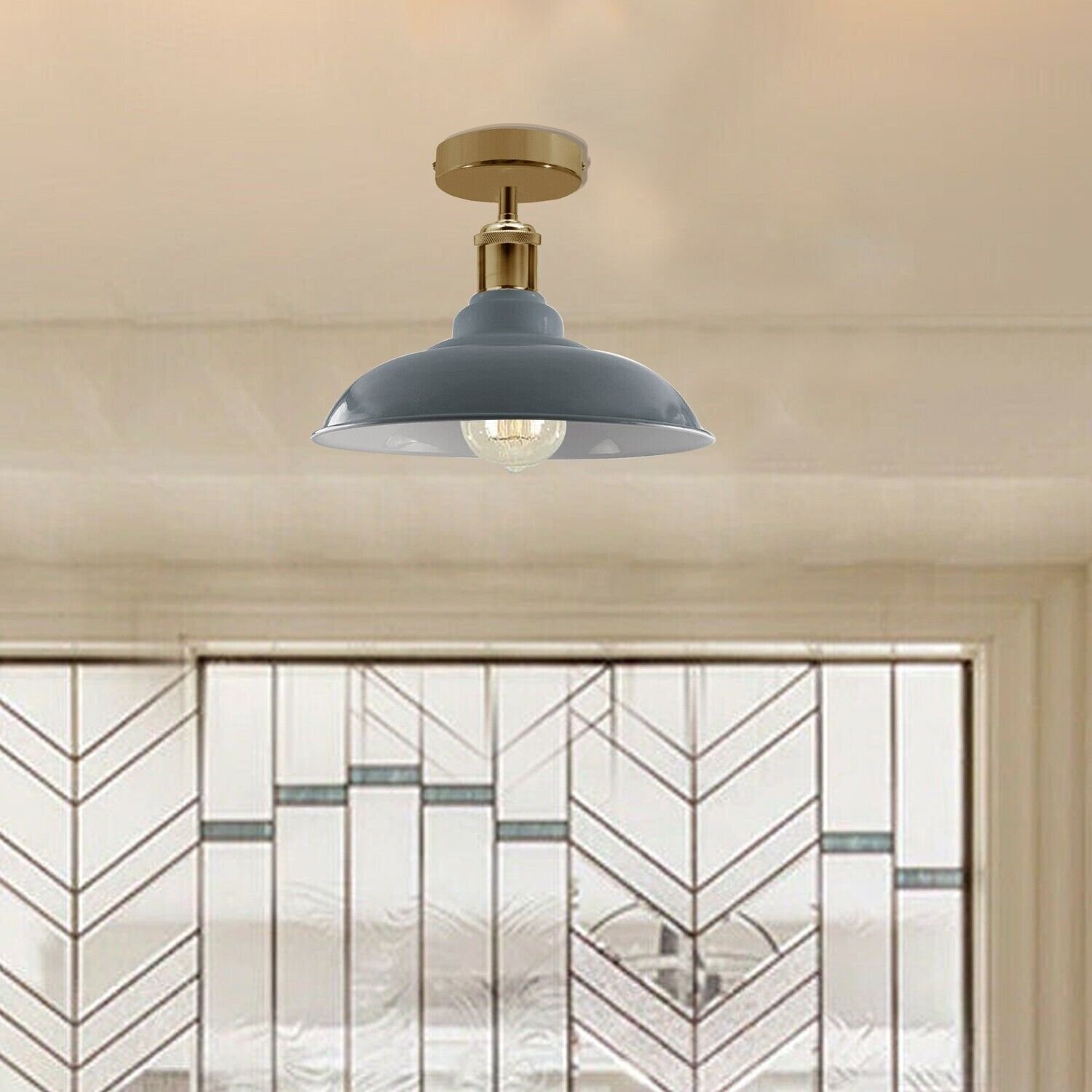 New Modern Vintage Industrial Retro Loft Metal Ceiling Lamp Shade ...