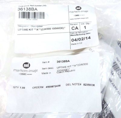 NEW MARKEM-IMAJE 36138BA UPTIME KIT A (CIM300 100WIDE) 36138.BA | eBay
