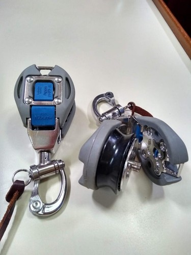 Pair of Harken Hi Load Snatch Blocks #1609 with Trunnion Shackles | eBay