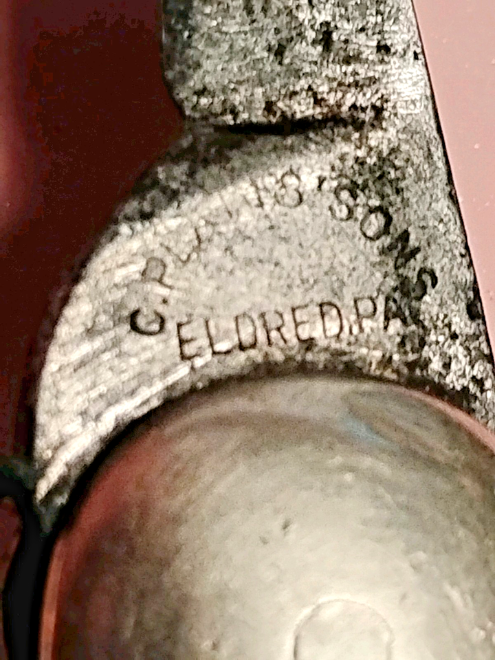 RARE VINTAGE C PLATTS & SONS ELDRED, PA. BONE Sunfish/toenail knife ...