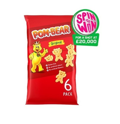 Pom-Bear Original Multipack Crisps 6x13g Free Postage | eBay UK
