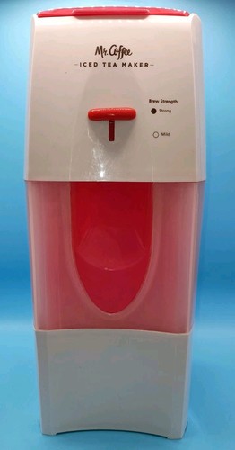 Mr. Coffee Iced Tea Maker TM75 3 Quart Iced Tea Maker W/Pitcher Red ...