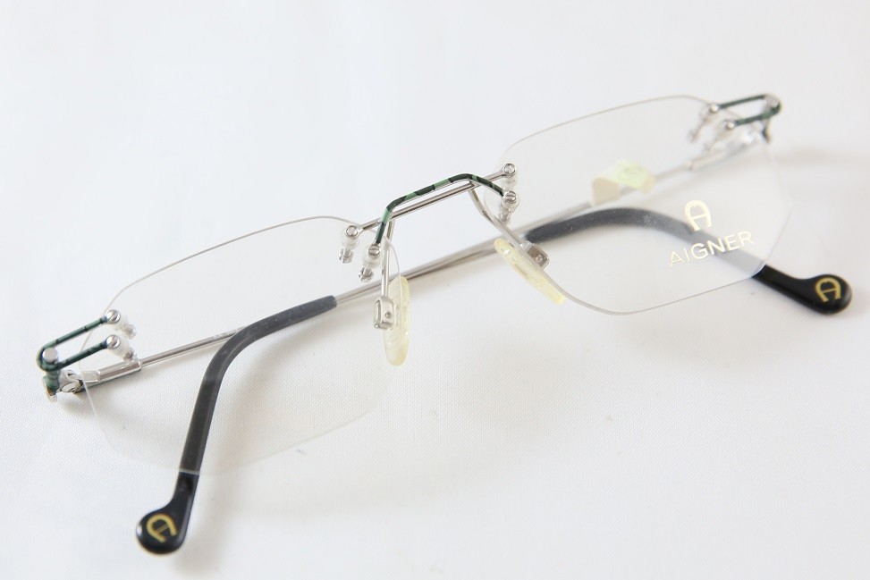GREAT VINTAGE AIGNER RIMLESS BRILLE EYEGLASSES NEW OLD STOCK!! | eBay