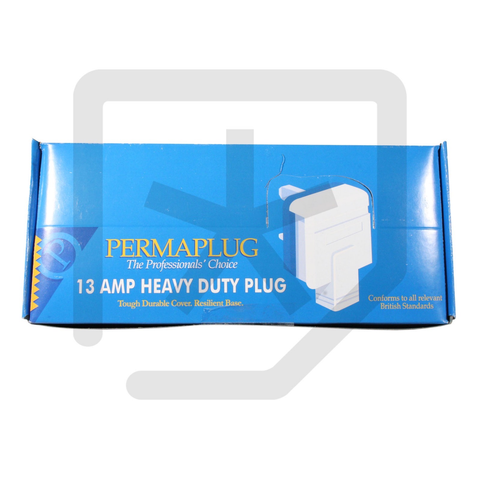 Permaplug 13 Amp 230V UK 3 Pin Heavy Duty Rubber Body Rewirable Plug ...