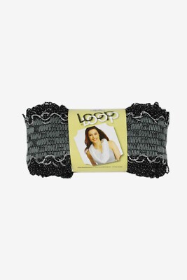 DMC LOOP TO LOOP - LACY YARN Gray Black Fast Shipping Knit Crochet ...