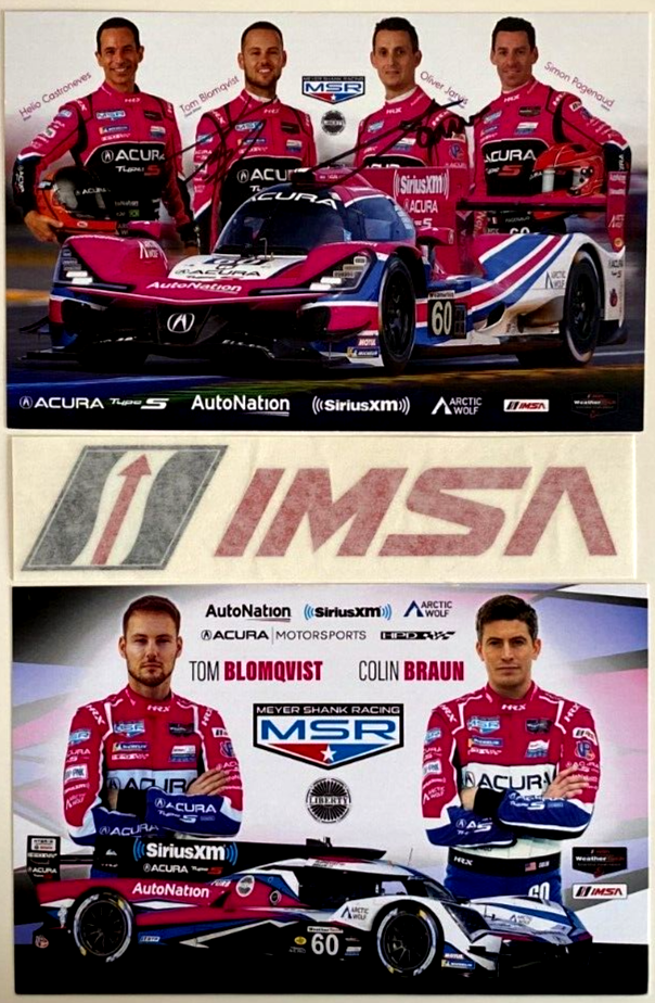 2023 TOM BLOMQVIST COLIN BRAUN MSR RACING WEATHER TECH ACURA IMSA CARDS ...