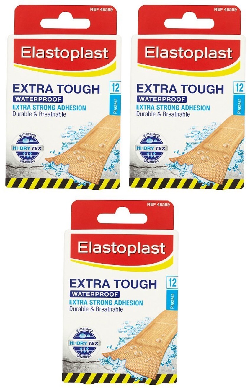ELASTOPLAST Extra Tough Waterproof Plasters (12 pack) | eBay