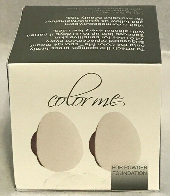 Color Me Set of 2 Powder Foundation Refill Sponge Attachments for sale ...