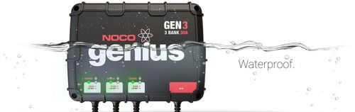 NOCO Genius GEN3 30 Amp 3-Bank Waterproof Smart Charger/Maintainer | eBay