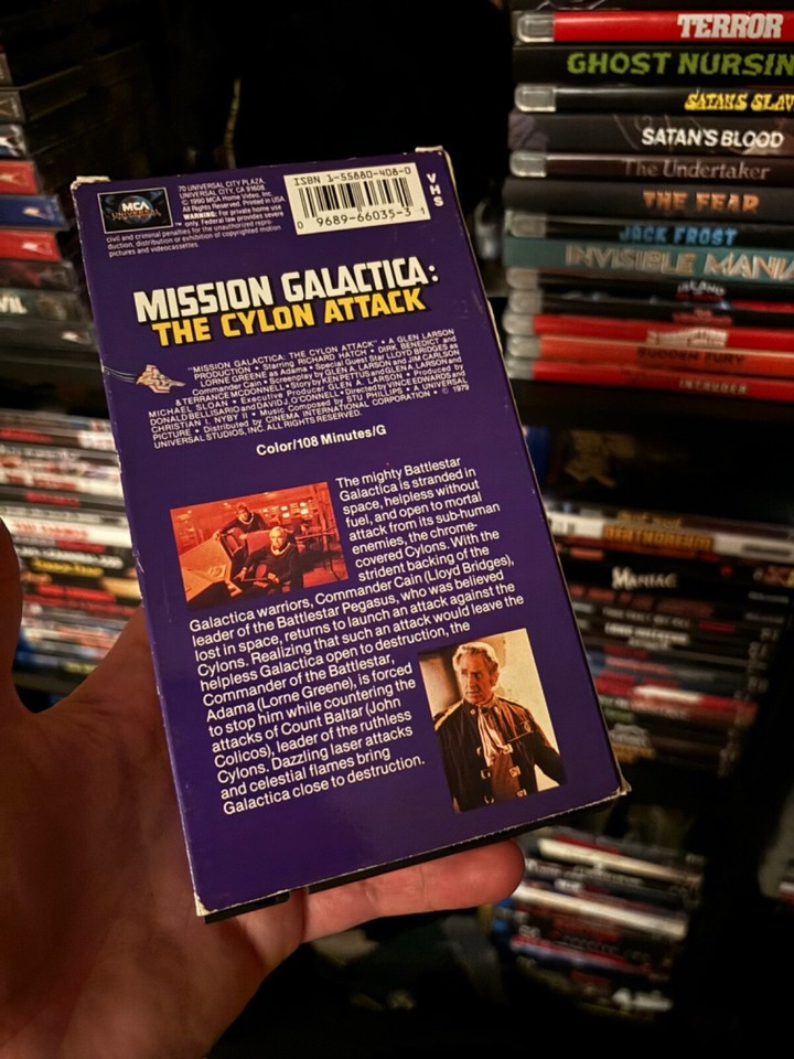 Battlestar Galactica - Mission Galactica: The Cylon Attack (VHS, 1984 ...