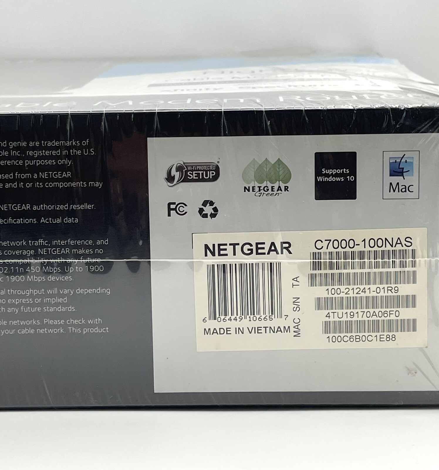 NETGEAR Nighthawk AC1900 4 Wireless-Wi-Fi 802.11ac Router - C7000 ...
