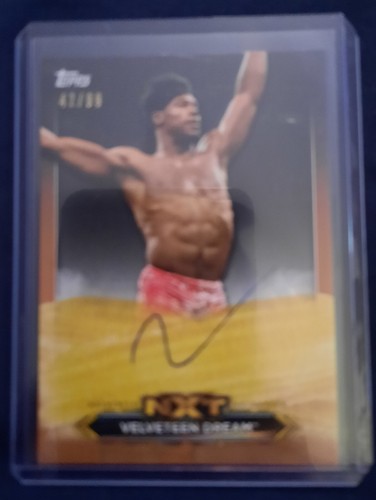 Wwe 2020 Topps Nxt Roster Velveteen Dream Autographed 42/99 Panini ...