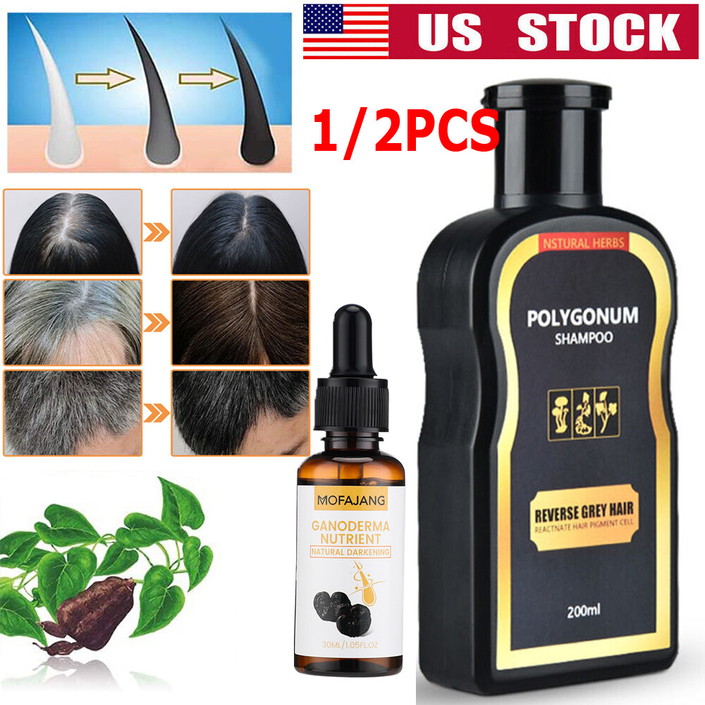 Natural Polygonum Essence Hair Darkening Shampoo, DARKA Anti-Greying ...