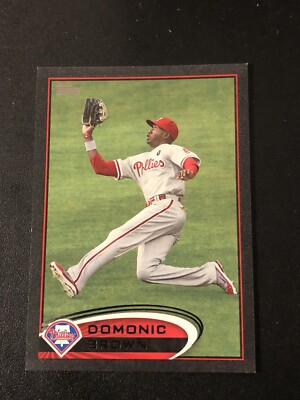 2012 Topps Black /61 Domonic Brown #98 | eBay